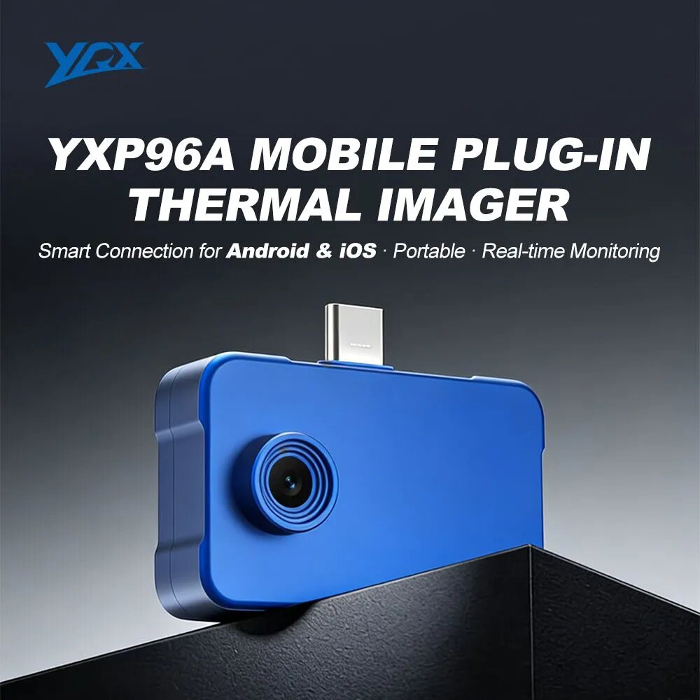 YRX YXP96A Инфракрасный тепловизор USBсмартфонный инфракрасный термометр, поддерживает фотографию и видеозапись, совместим с Android и iOS, русского меню 96x96