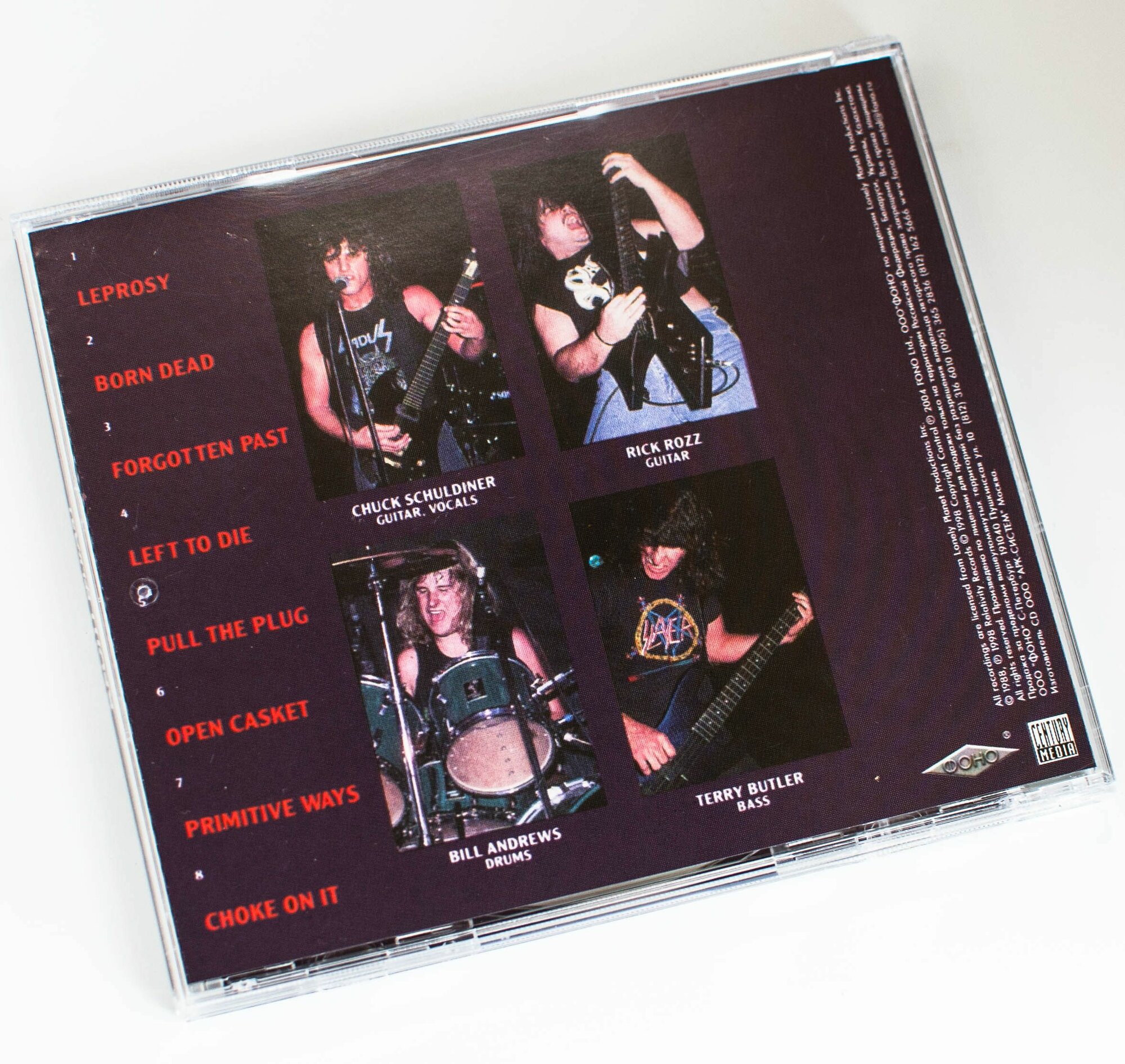 DEATH - Leprosy Аудио CD Лицензия — фото 1