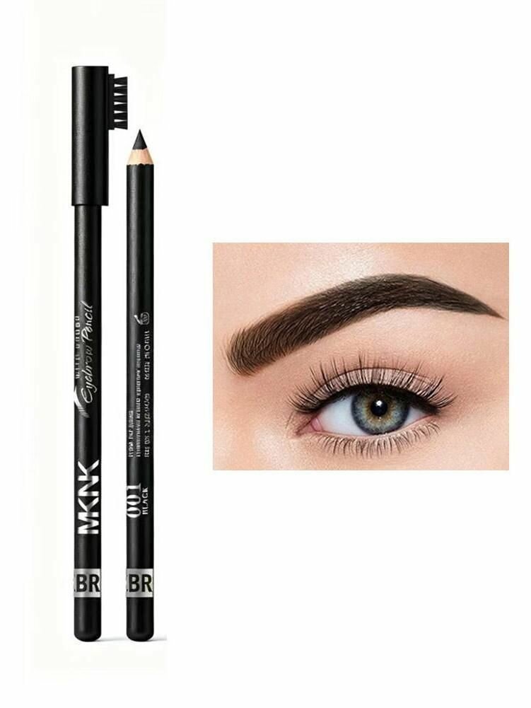 Матовый карандаш для бровей Eyebrow с кисточкой и расческой для укладки и рисования, перманентного макияжа бровей