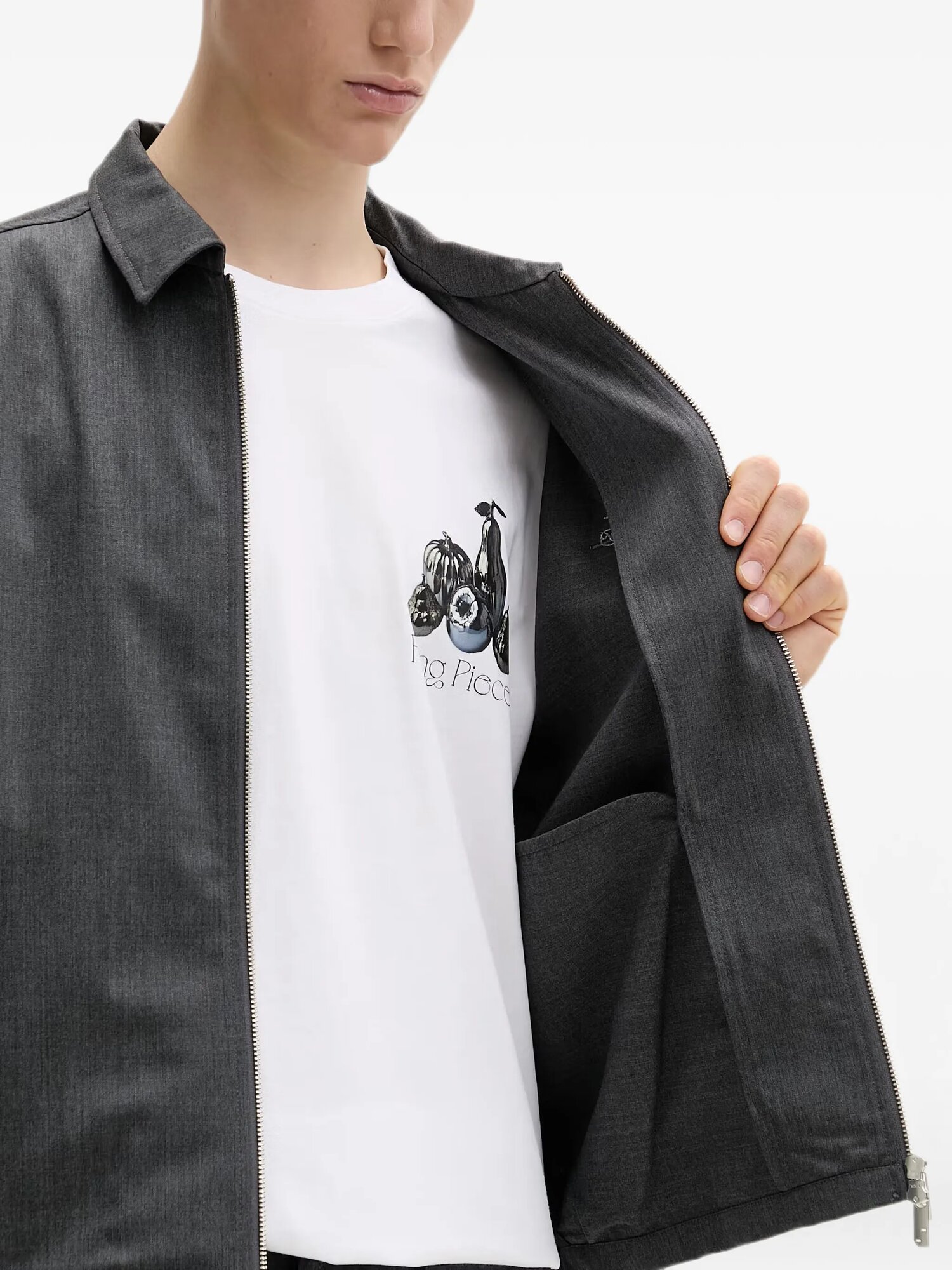 Куртка Filling Pieces Zip embroidered jacket, размер 48 — фото 1