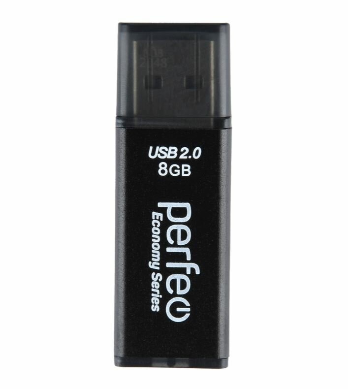 USB флеш накопитель Perfeo USB 8GB E03 Black economy series PF-E03B008ES
