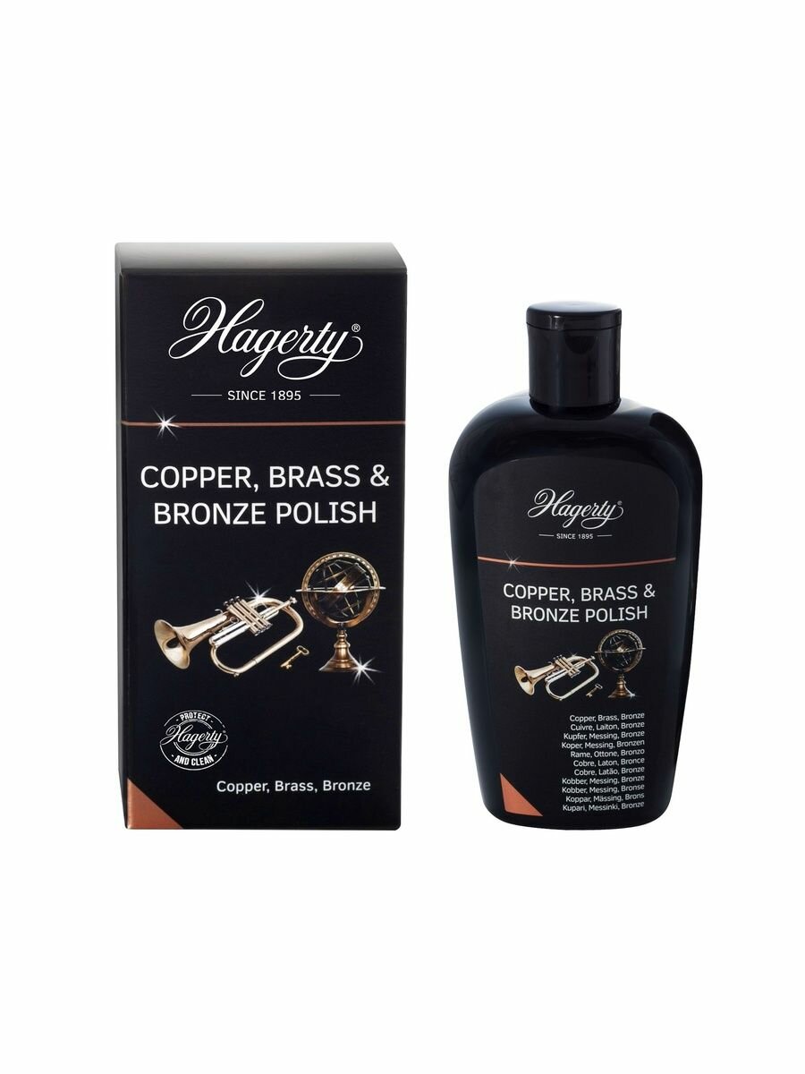 Полироль для изделий из меди, бронзы и латуни Hagerty Copper, Brass & Bronze Polish, 250 мл