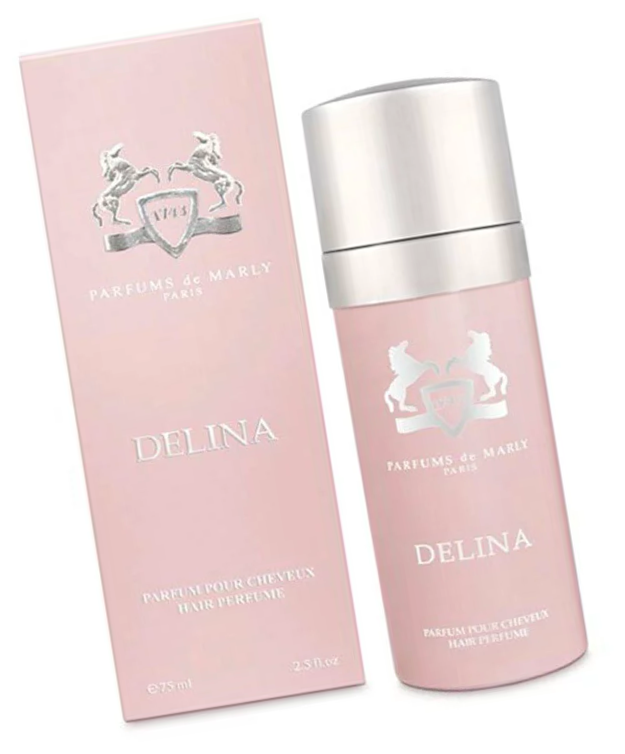 Женская дымка для волос Делина 75 мл - Parfums De Marly Delina парфюм С Кисточкой розовый