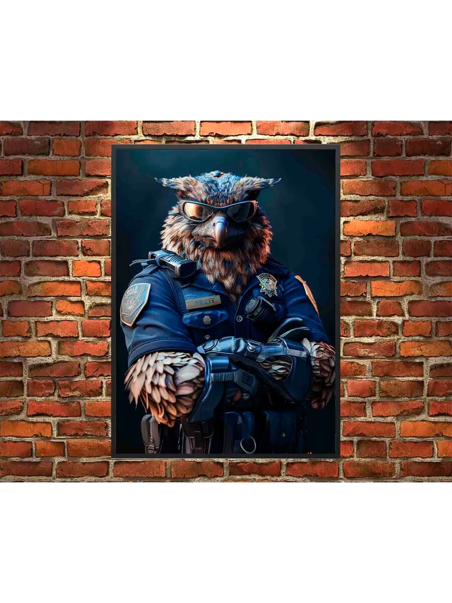 Гриффин-зверь-полицейский 3, Плакат 30x42см