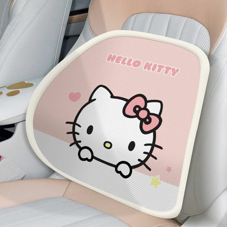 Автомобильная подушка для спины Kitty Rainbow Bridge с дышащей ячеистой тканью и регулируемой формой для комфортной езды