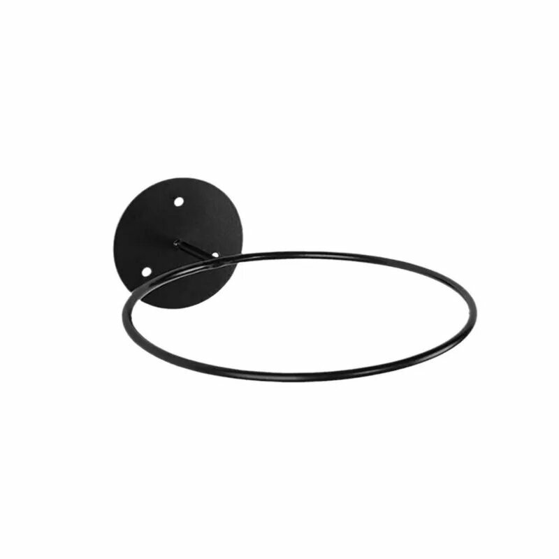Железная настенная полка для хранения спортивных мячей (1 шт.) Black 1pc
