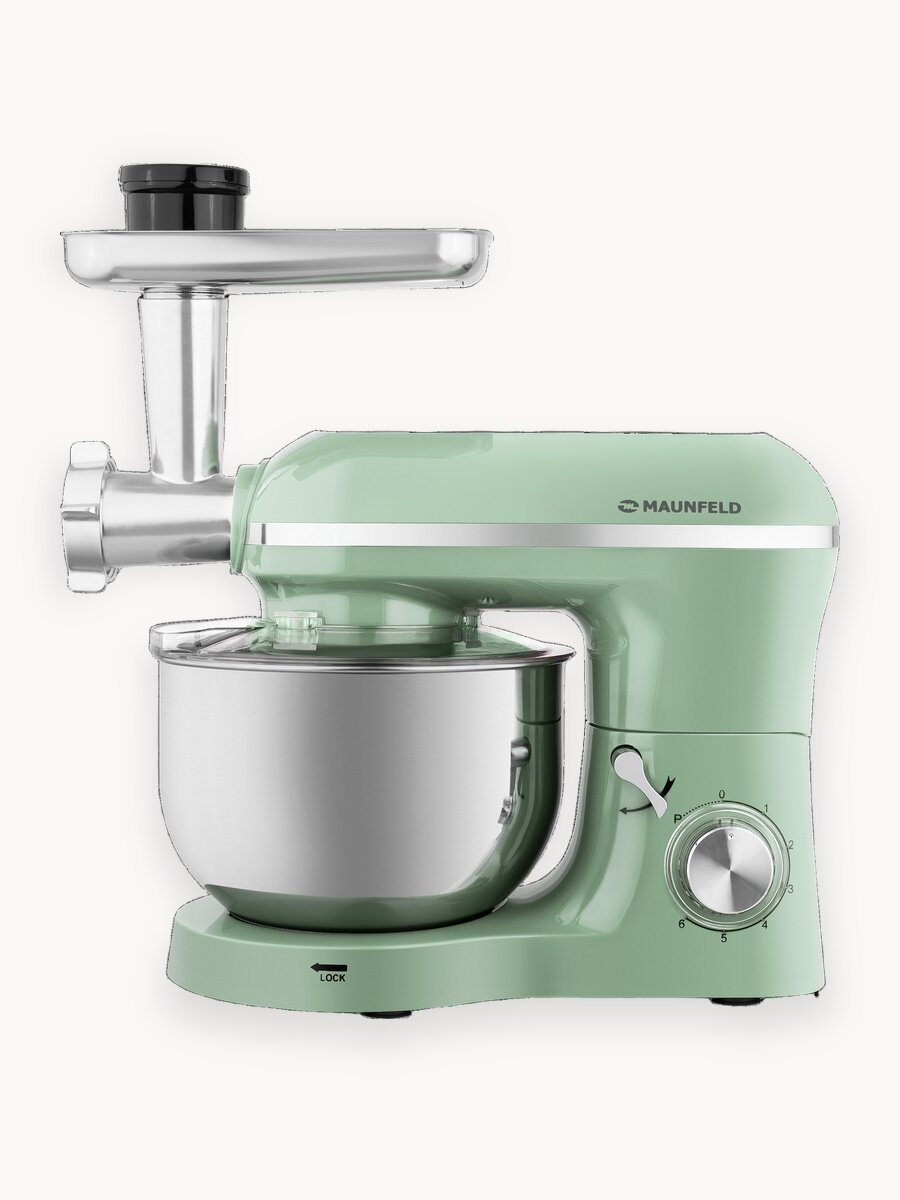 Кухонный комбайн MAUNFELD "MF-436GR Pro", 1400Вт, 6 скоростей