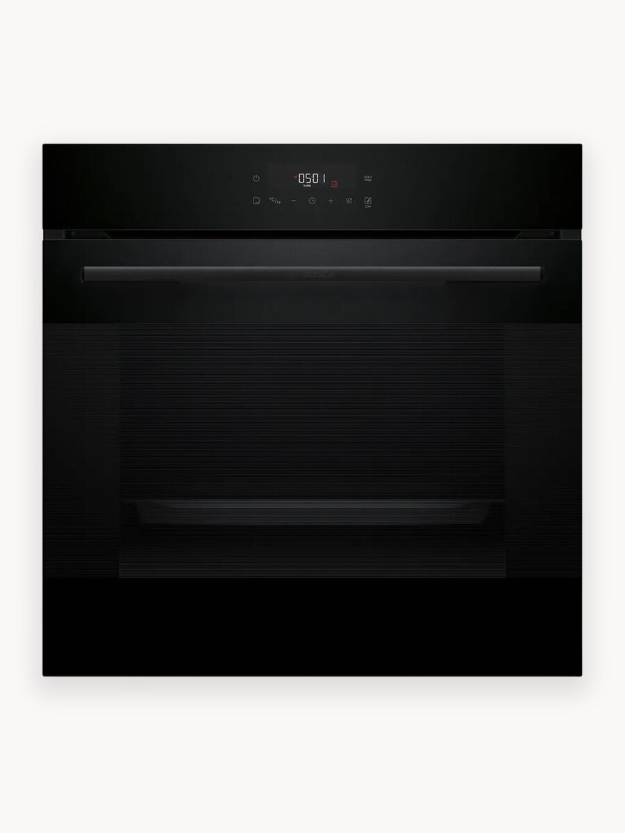 Bosch Духовой шкаф HJG852YB0T, Serie 6, встраиваемый, 76 л, 8 режимов, EcoClean, 3D Hotair, телескопические направляющие