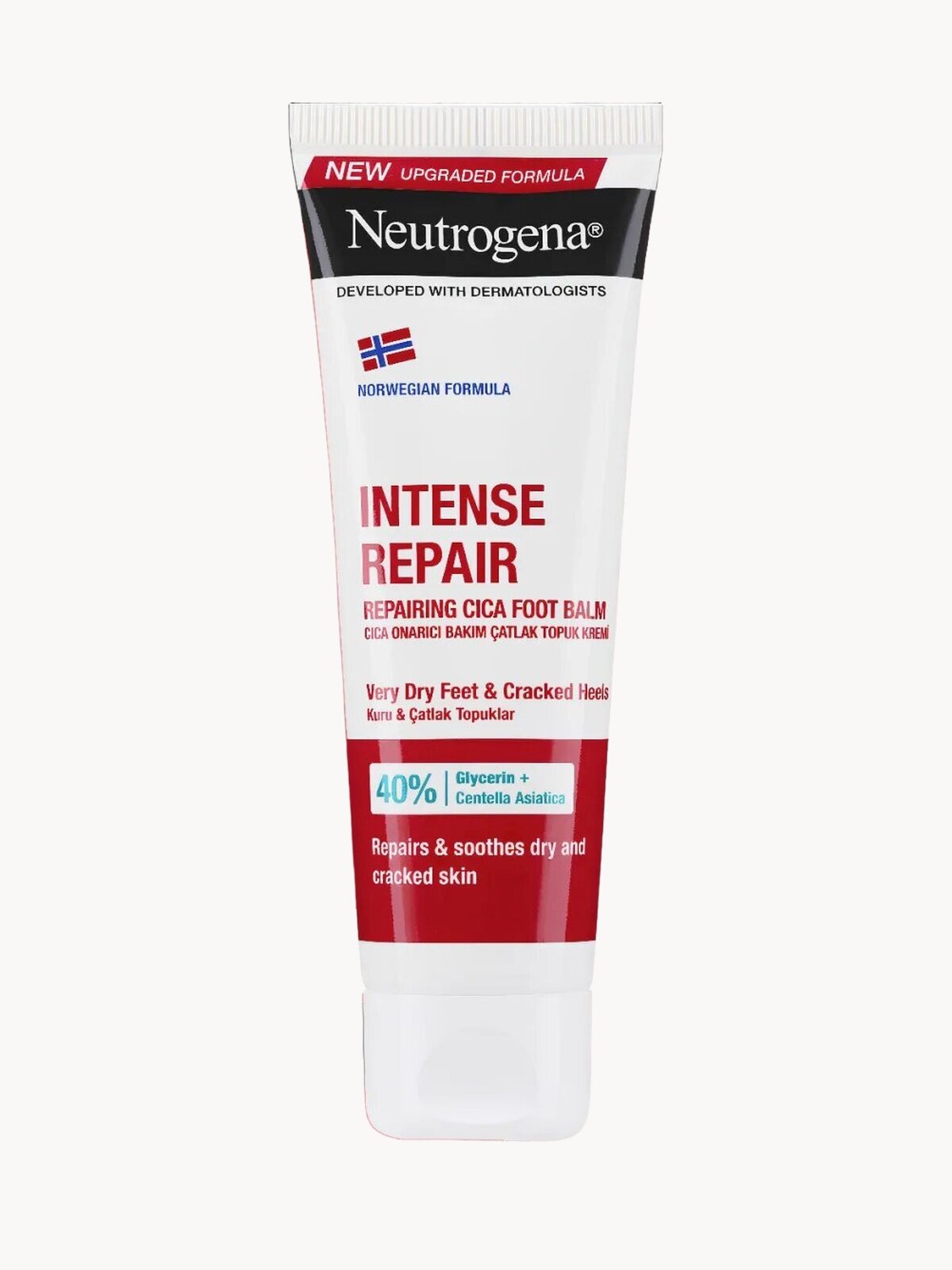 Neutrogena Крем для ног Нитроджина Intense Repair CICA восстанавливающий и заживляющий, от трещин, 50 мл