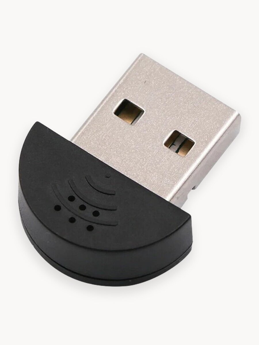 Портативный USB мини микрофон для ноутбука ПК. Драйвера не нужны! Качество звука! Дистанция действия 1 метр. Размер 22x18x7mm
