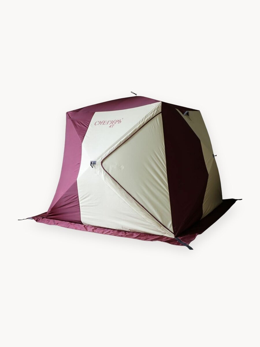 Палатка зимняя 3-местная Снегирь 4Т куб , трехслойная