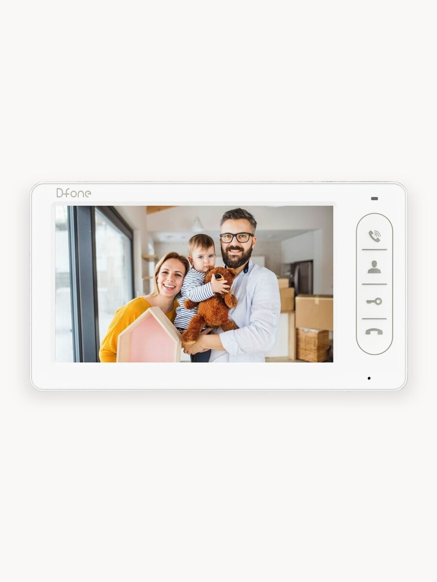 Видеодомофон для квартиры и частного дома D-fone Hero 7, белый