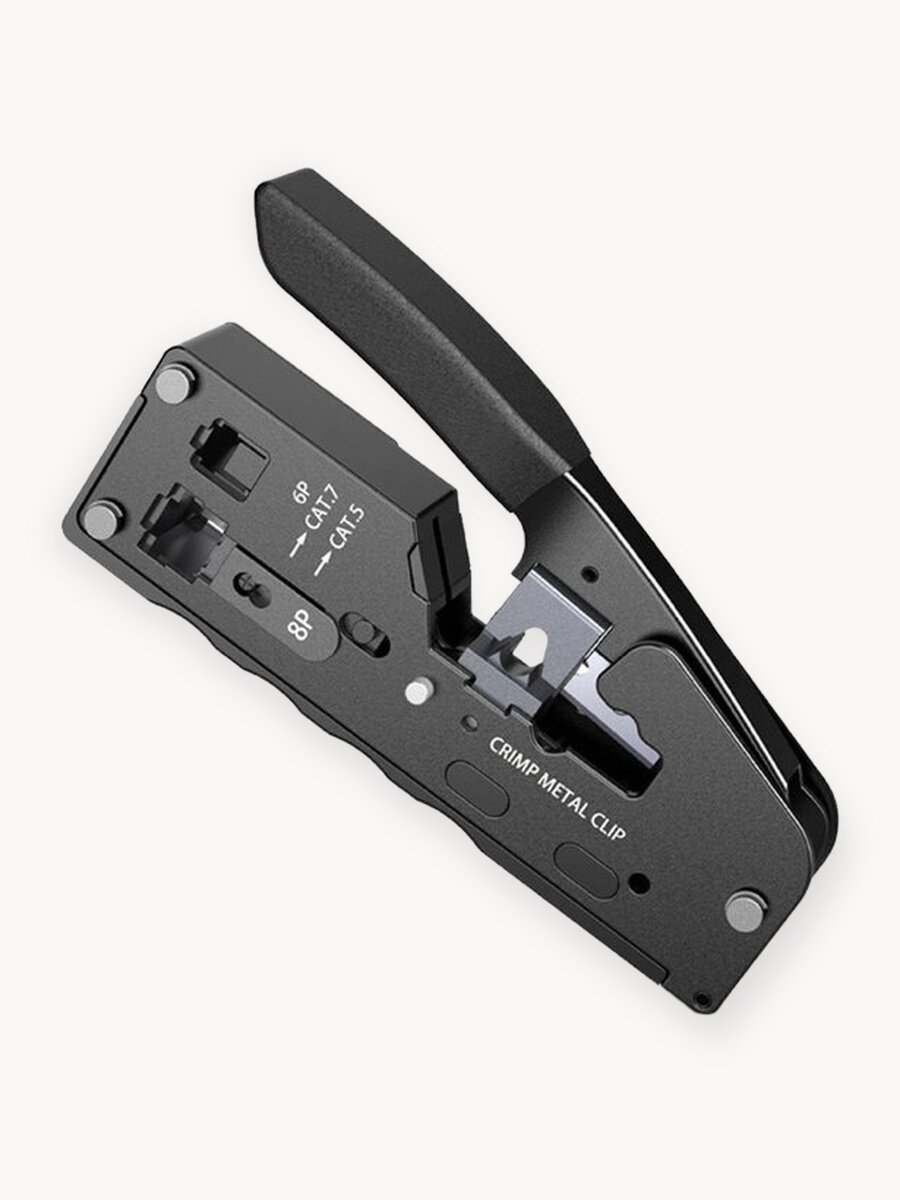 Кримпер для обжима и снятия изоляции для коннекторов RJ-45 RJ-12 RJ-11, обжимка витой пары Cat7 Cat6 Cat5
