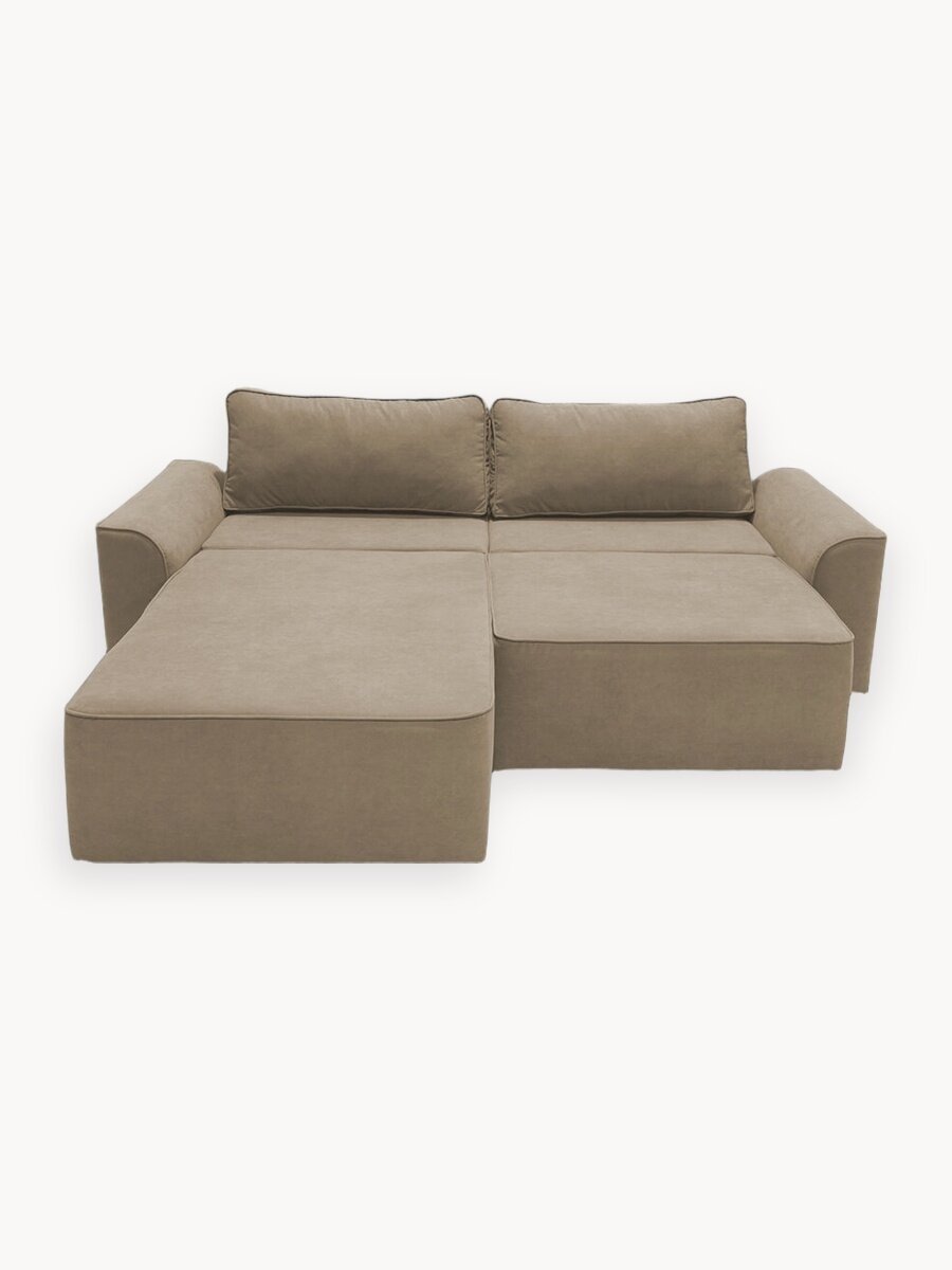 Угловой диван кровать для гостиной, спальни раскладной Релакс 252х160 см велюр