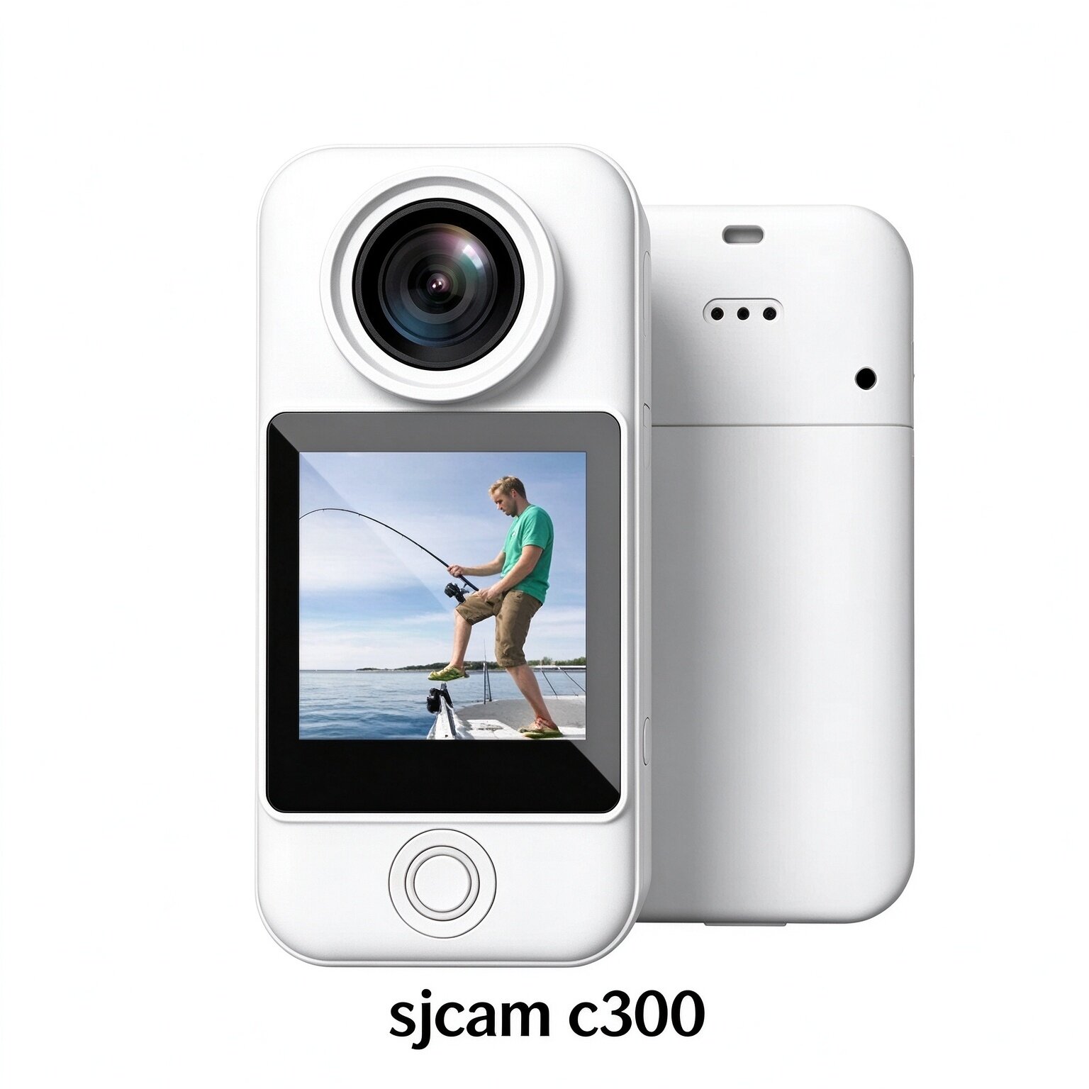 Спортивная камера SJCAM C300 white Standard, Pocket Action Camera 4K FHD,30-метровая водонепроницаемая камера 5G WiFi