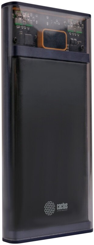 Внешний аккумулятор Cactus CS-PBFSTT-10000 10000mAh 2.1A 2xUSB-A/USB-C черный