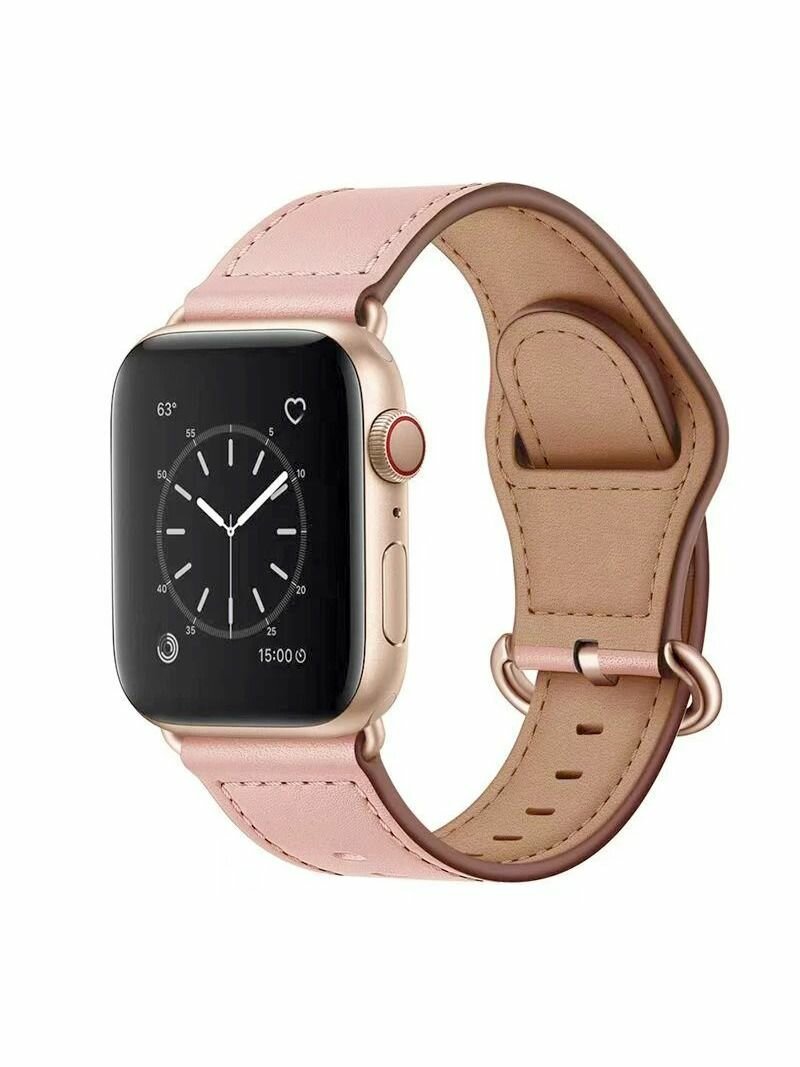 Совместимый кожаный Apple Watch ремень кожаный заменный ремень Apple Watch Series 9 8 7 6 5 4 3 2 1 SE и Apple Watch Ultra1 2 ремень