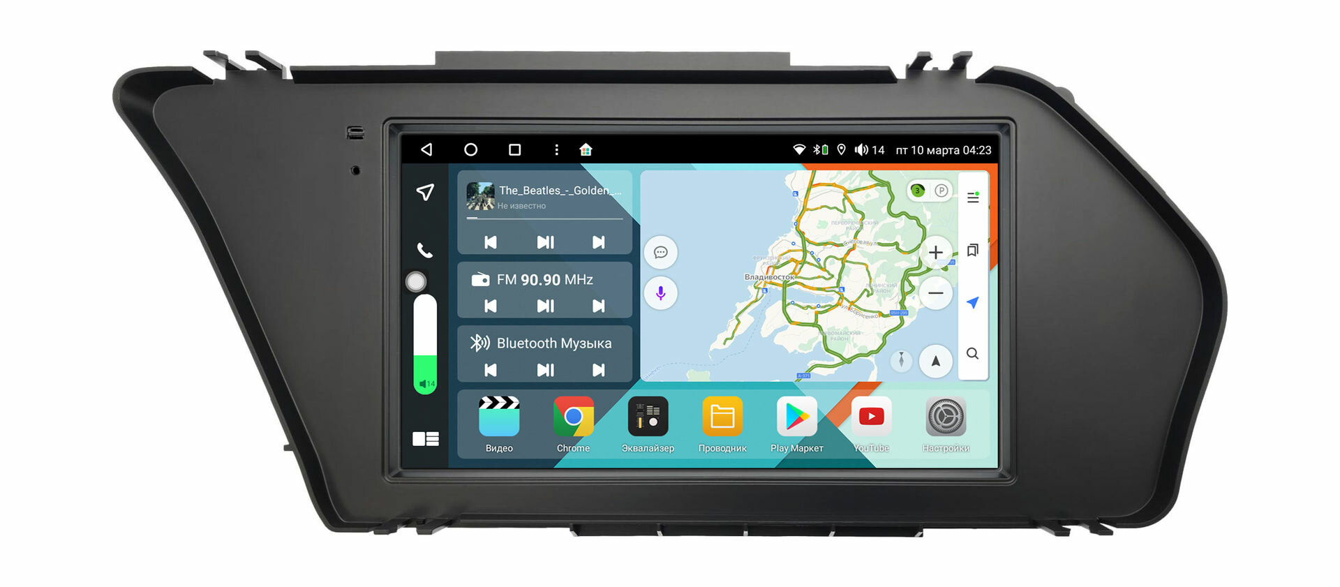 Магнитола Mercedes-Benz GLK X204 2008 - 2012 / 7 дюймов, 4/64GB, 8 ядер, DSP, 4G, Android 10 / Wide Media