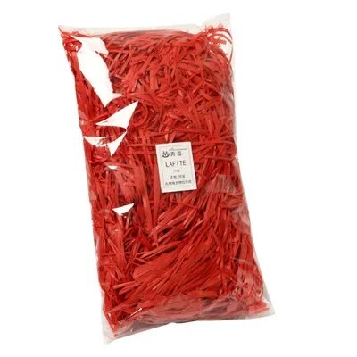 Цветная измельченная бумага для упаковки 10г/20г Красный, red, 20g