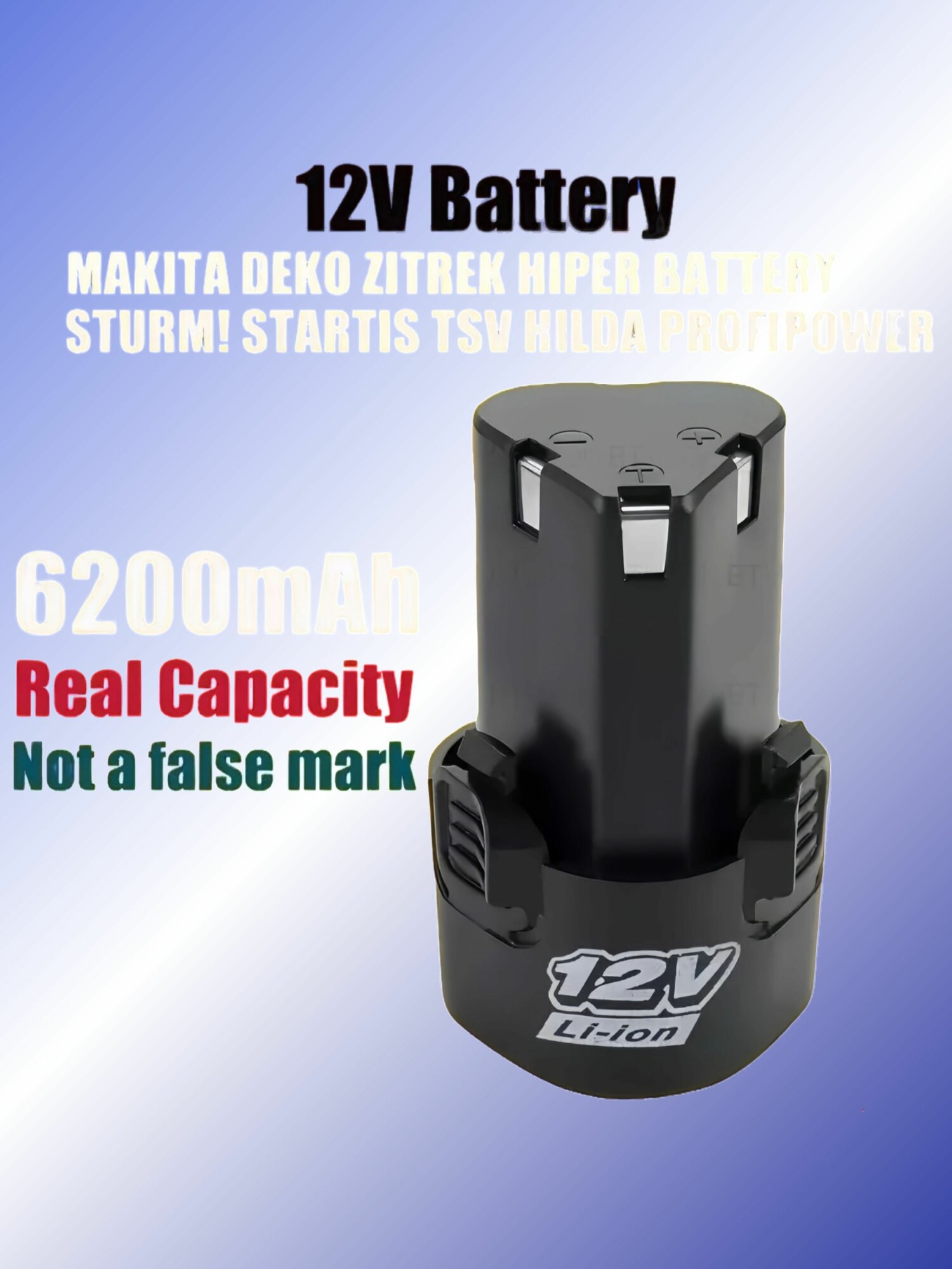 12 В 6200 мАч литиевая батарея18650 литий-ионная батарея аксессуары для электроинструментовдля аккумуляторной отвертки электрическая дрель аккумулятор