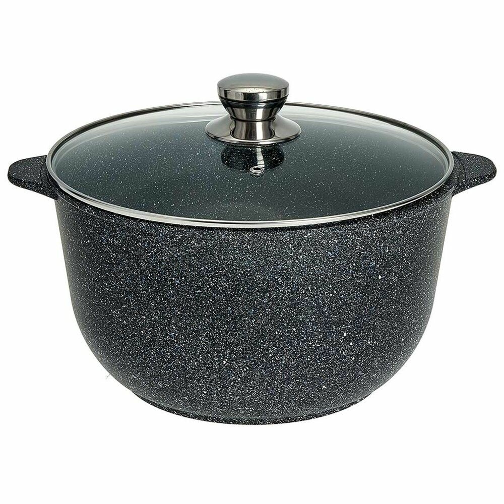 Кастрюля Мегалит синий 8 л. (с покрытием). Гардарика