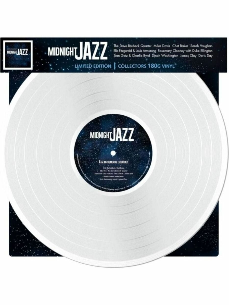 Виниловая пластинка Various - Midnight Jazz Vinyl, Compilation, Limited Edition, White Новый, Ori*inal