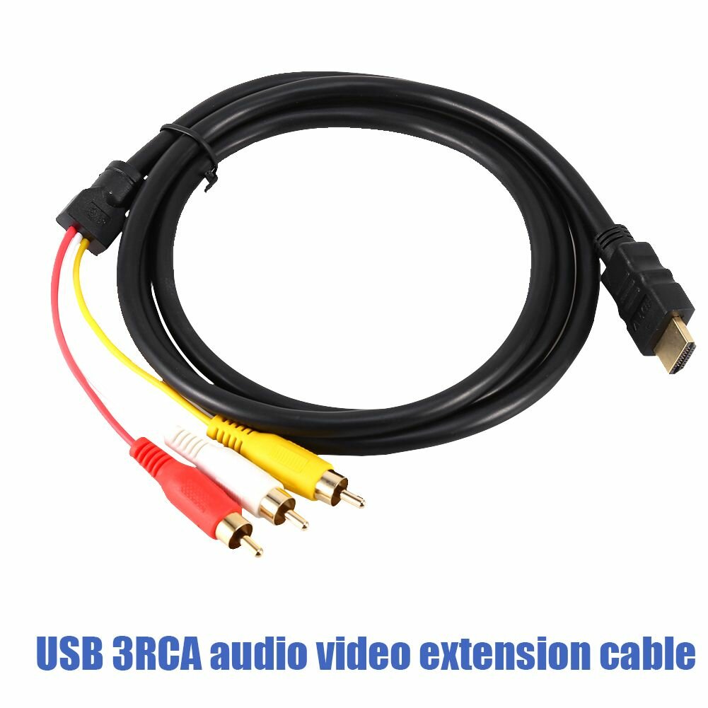 Кабель HDMI to 3RCA 1.5м 1080P конвертер