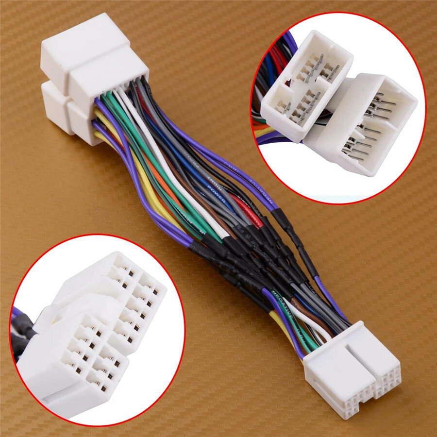 Y-образный разветвитель кабеля для Honda Acura AUX CD-чейнджера, GPS-навигации, XM-радио адаптера