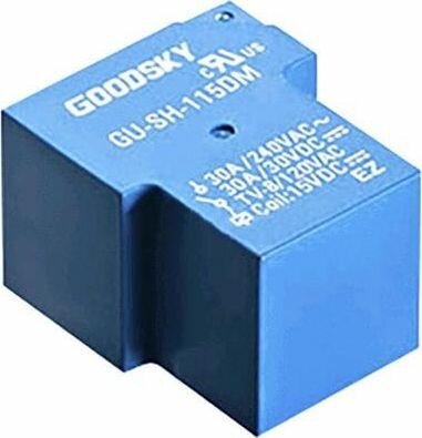 Реле GOODSKY GU-SH-124DM электромагнитное SPST-NO Uобмотки 24ВDC 30А Серия GU 1 шт