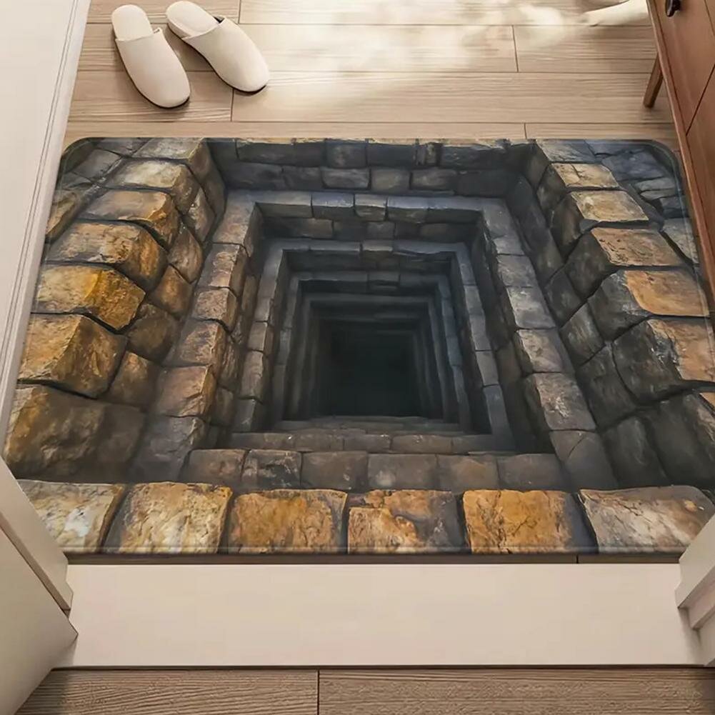 3D стереоскопический визуальный напольный коврик 40x60 см, грязеотталкивающий и износостойкий
