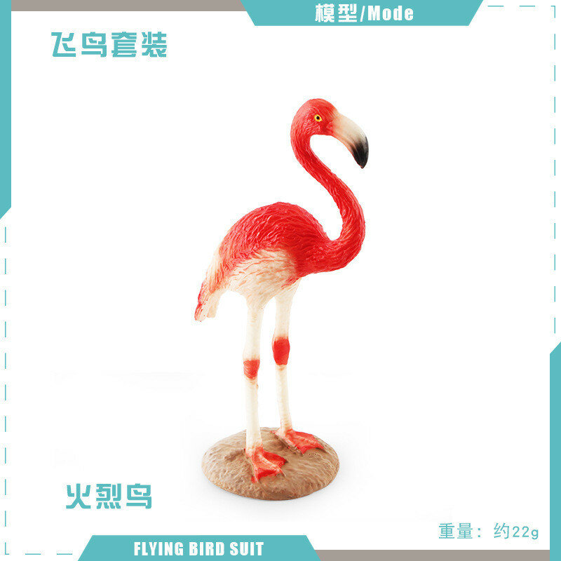 Красиво изготовленная пластиковая фигурка фламинго герон цапля настольная птица подарок идеи фламинго 22г