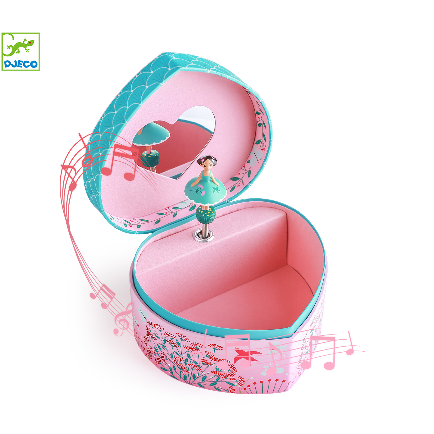 Музыкальная шкатулка Djeco "Волшебный сад" - Деревянная шкатулка для украшений, подарочная коробка, подарок для девочки