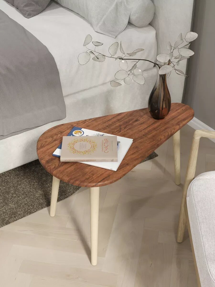 Столик журнальный каплевидный, от производителя