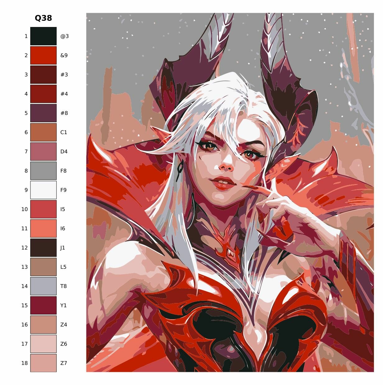 Картина по номерам Q38 "Mobile Legends: Алиса" 60x80