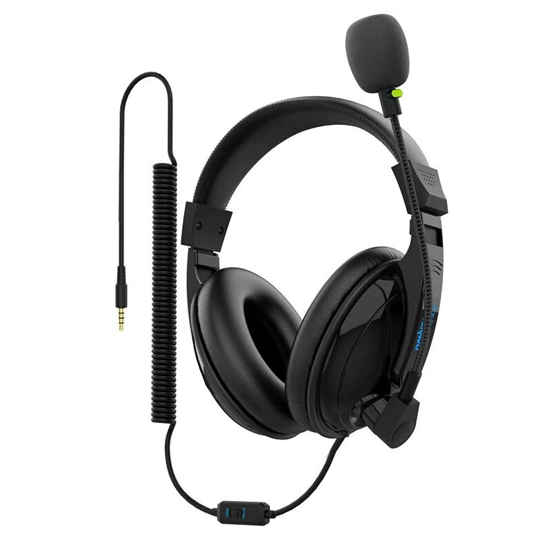 Черная гарнитура D3000 Sennic с микрофоном, круглый 3.5 мм разъем для мобильных телефонов/планшетов