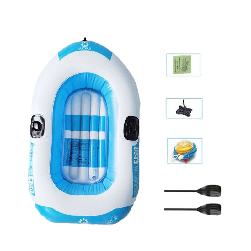 Толщеная одиночная лодка, надувная лодка для детей и взрослых, рыбацкая лодка, каяк, надувная резина лодка для активного отдыха на открытом воздухе