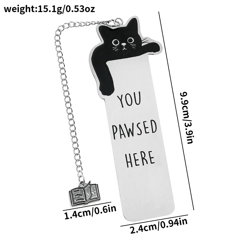 Закладка из нержавеющей стали Black Cat, SQ1936
