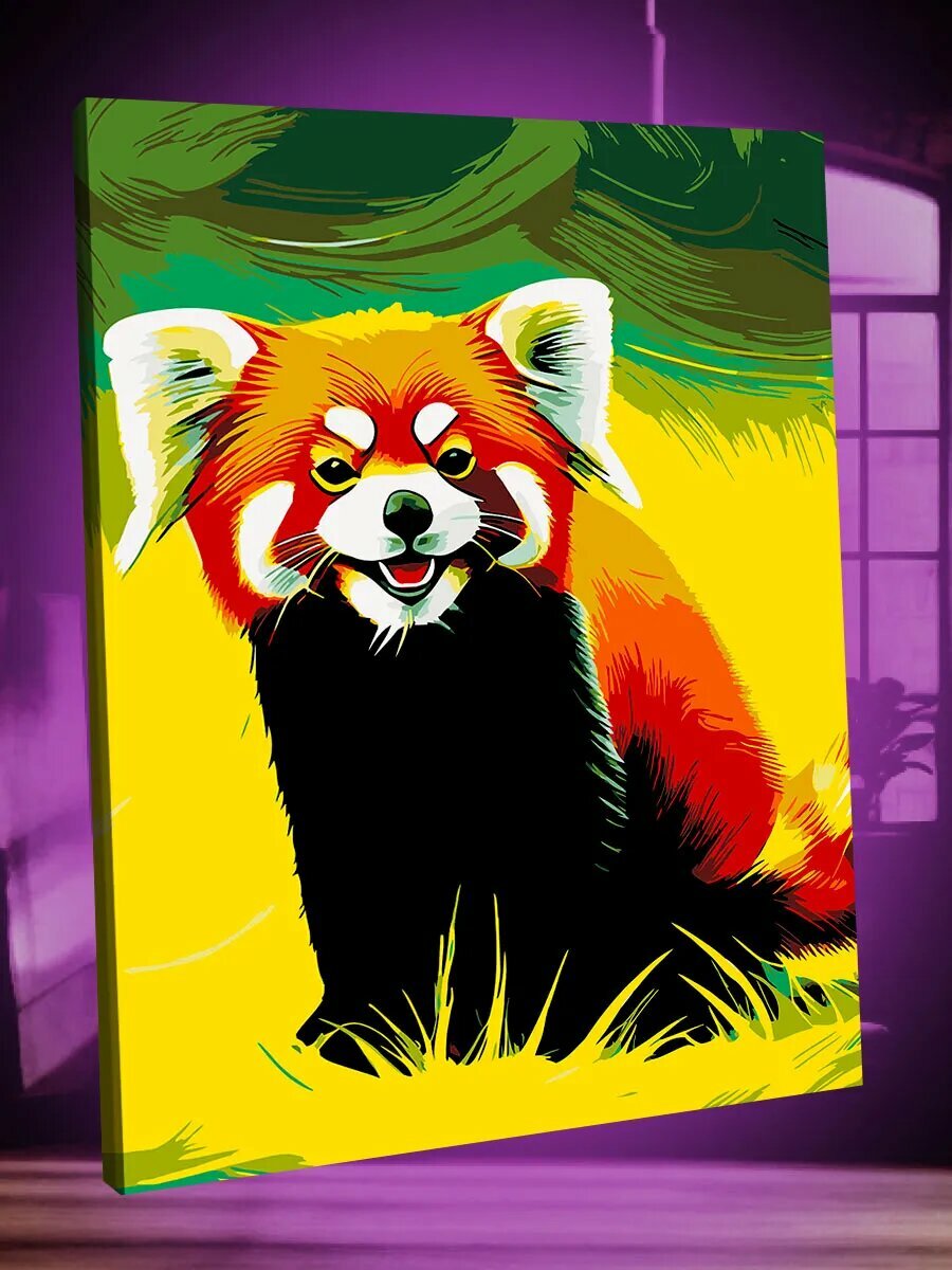 Картина по номерам Панда