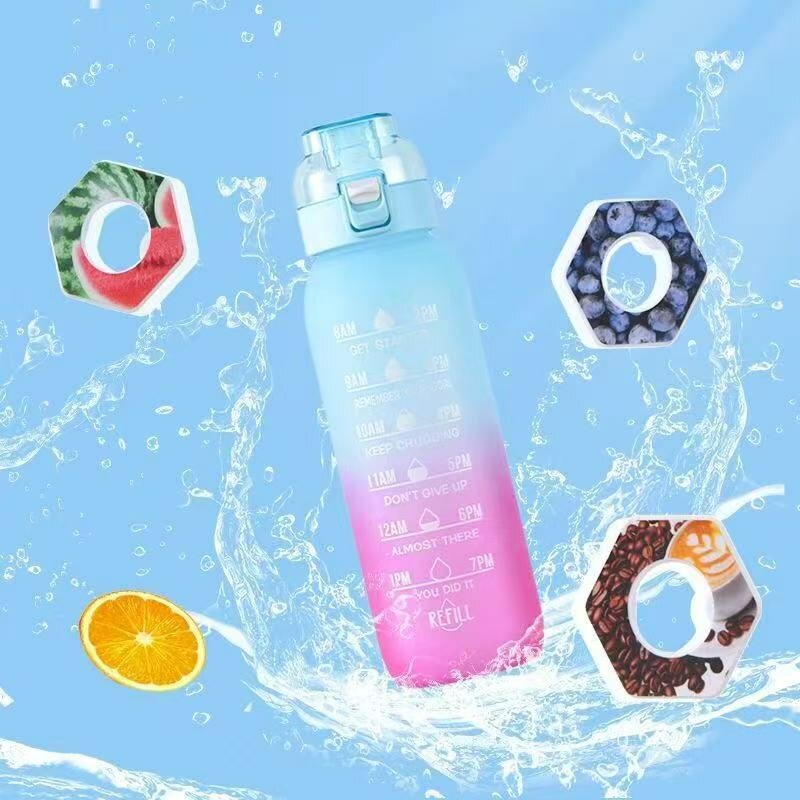 Flavor splash бутылка с картриджем для вкуса 1000ml,7 вкусов（Случайный один）