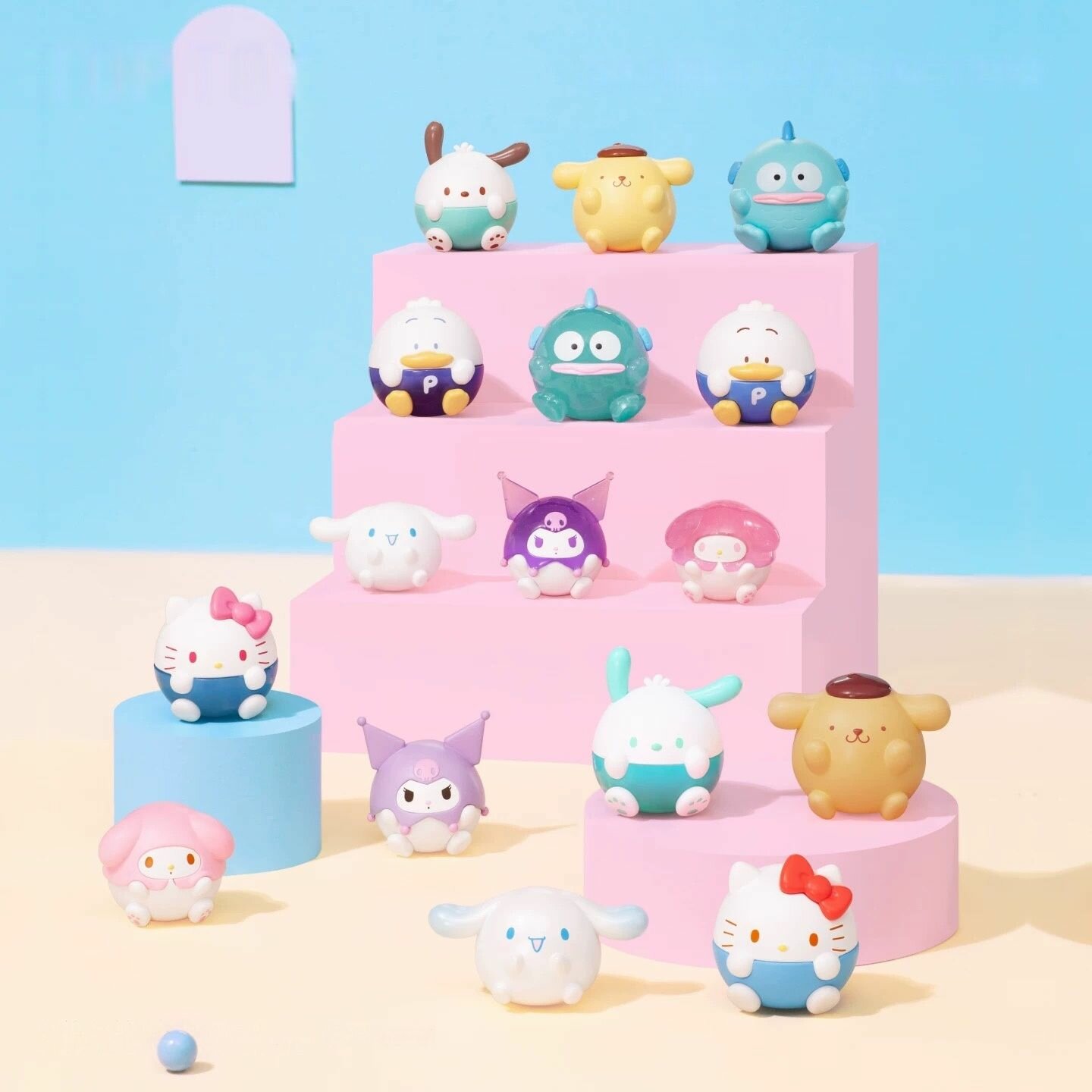 TOP TOY Серия слепых коробок Sanrio Round Roll (три штуки в пакете)