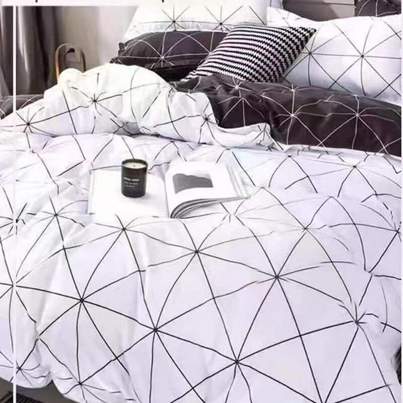 Комплект постельного белья Mency "Бабочки" 2 спальный, простыня на резинке KL