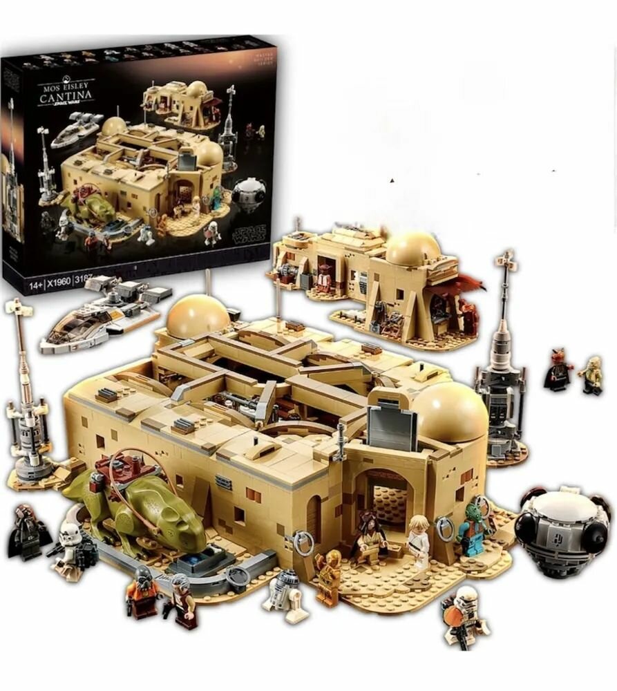 Конструктор Звездные Войны Кантина Мос Эйсли / Star Wars / 3187 деталей