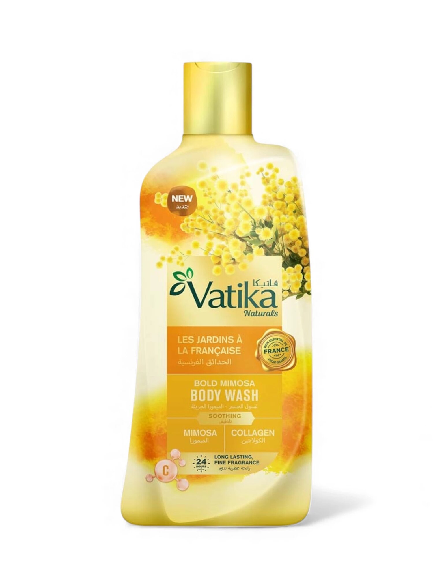 Vatika BOLD MIMOSA Body Wash, Dabur (Ватика гель для душа мимоза, Дабур), 500 мл.