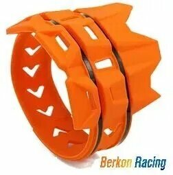 Накладка защитная на глушитель эндуро мотоцикла, питбайка / оранжевый