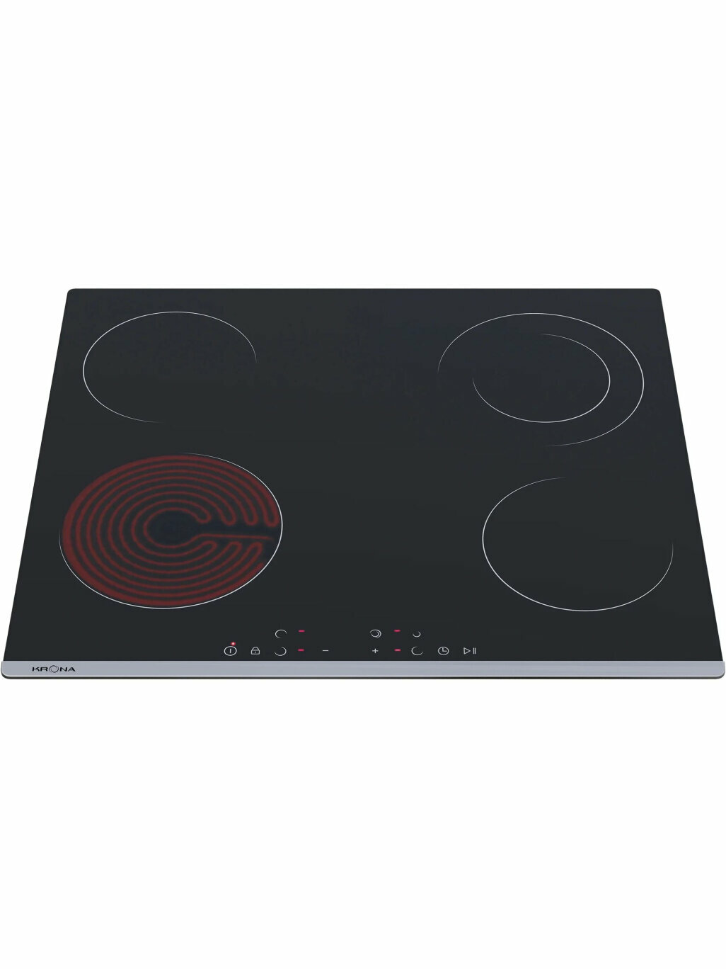 Варочная поверхность Krona Luna черный/нержавеющая сталь (ка-00005266)