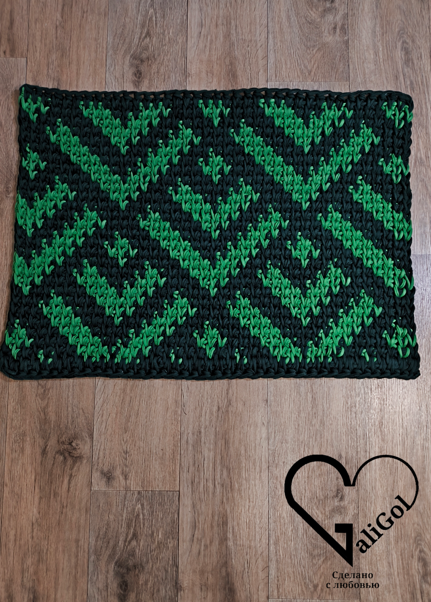Эко коврик. Прямоугольный вязаный хлопковый ковер, ручной работы для гостиной, спальни, детской, прихожей, ванной и бани
