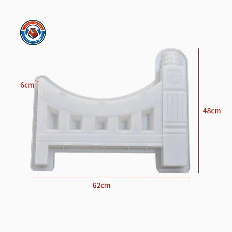 Форма для бетонного забора пластиковая 61,5х42 мм, универсальная опалубка для садового ограждения и дорожных декоративных блоков