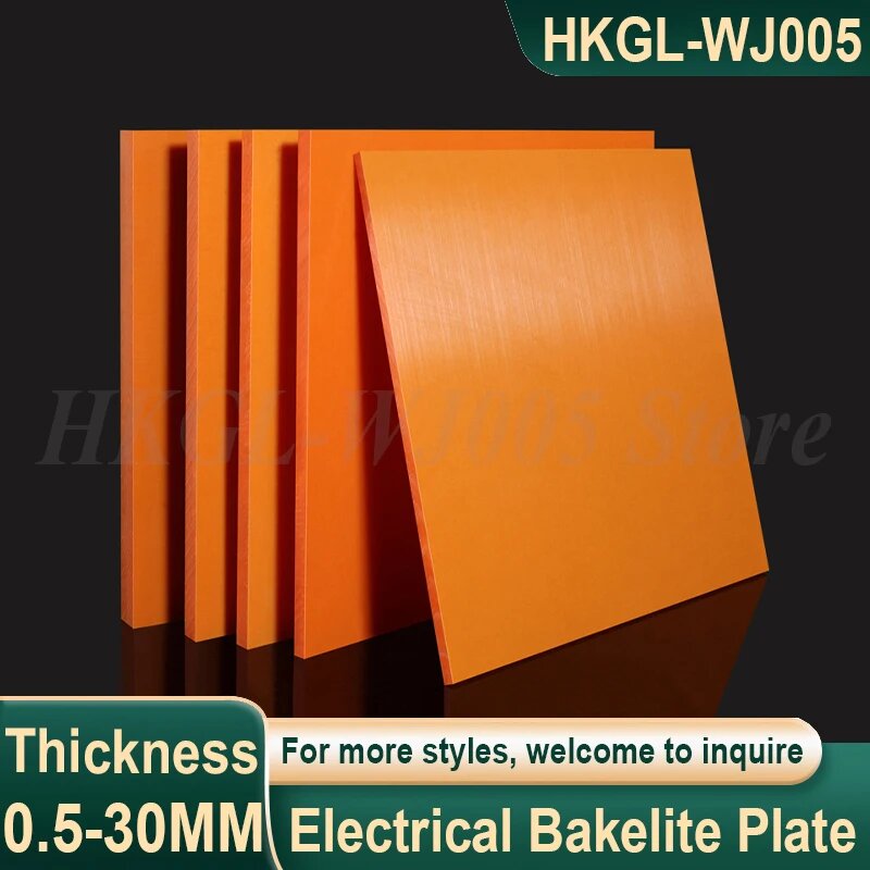 Электрическая изолирующая пластина из фенольной смолы 0,5-30 мм 250x250x0.5mm (5pcs)