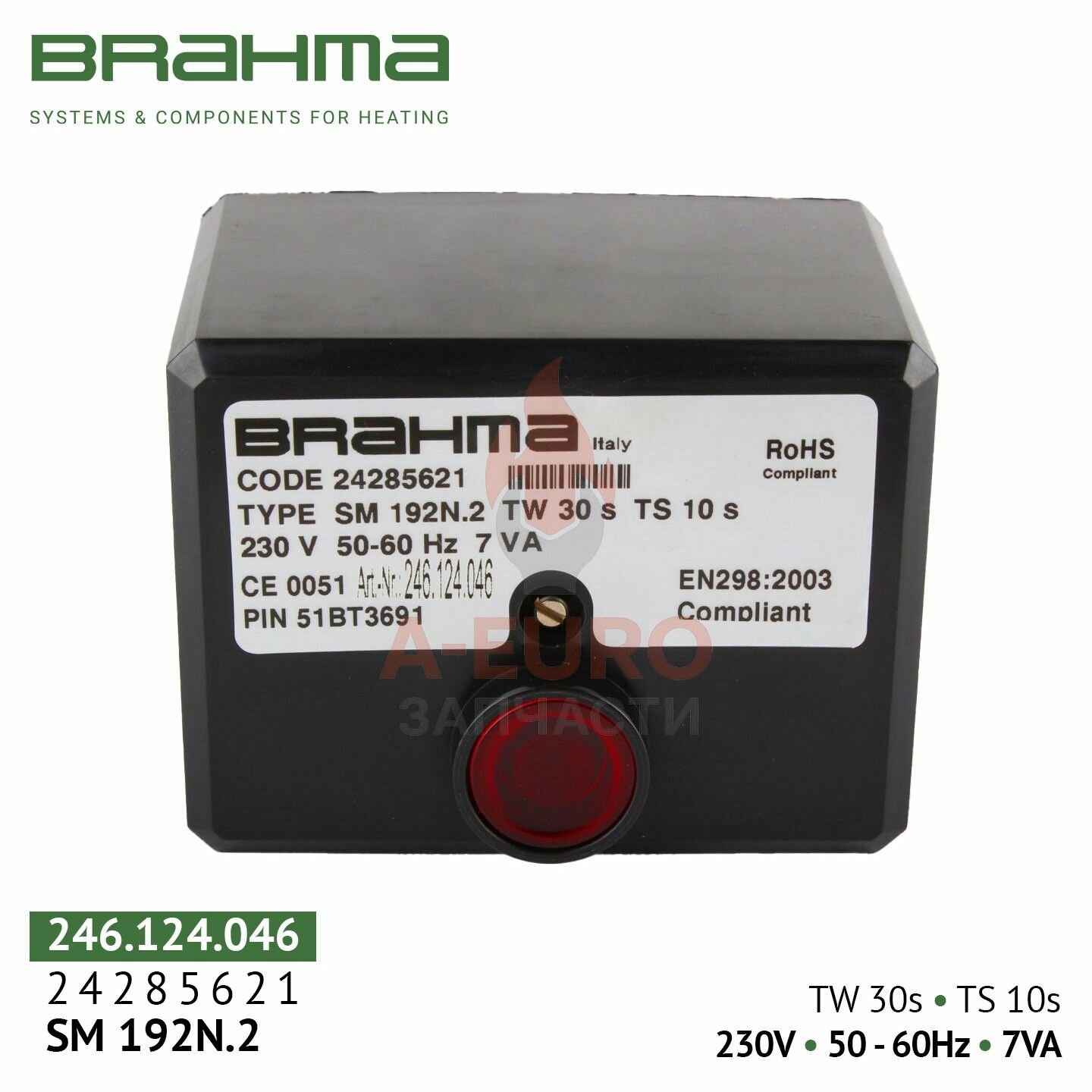 Блок управления горением Brahma SM192N.2, 24285621