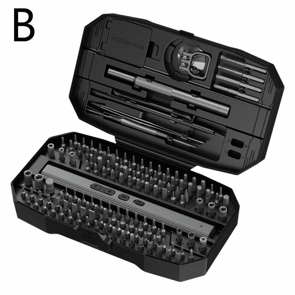 Многофункциональный набор бит 140 шт, электрическая ручка, регулируемый момент - для электроники и сборки мебели